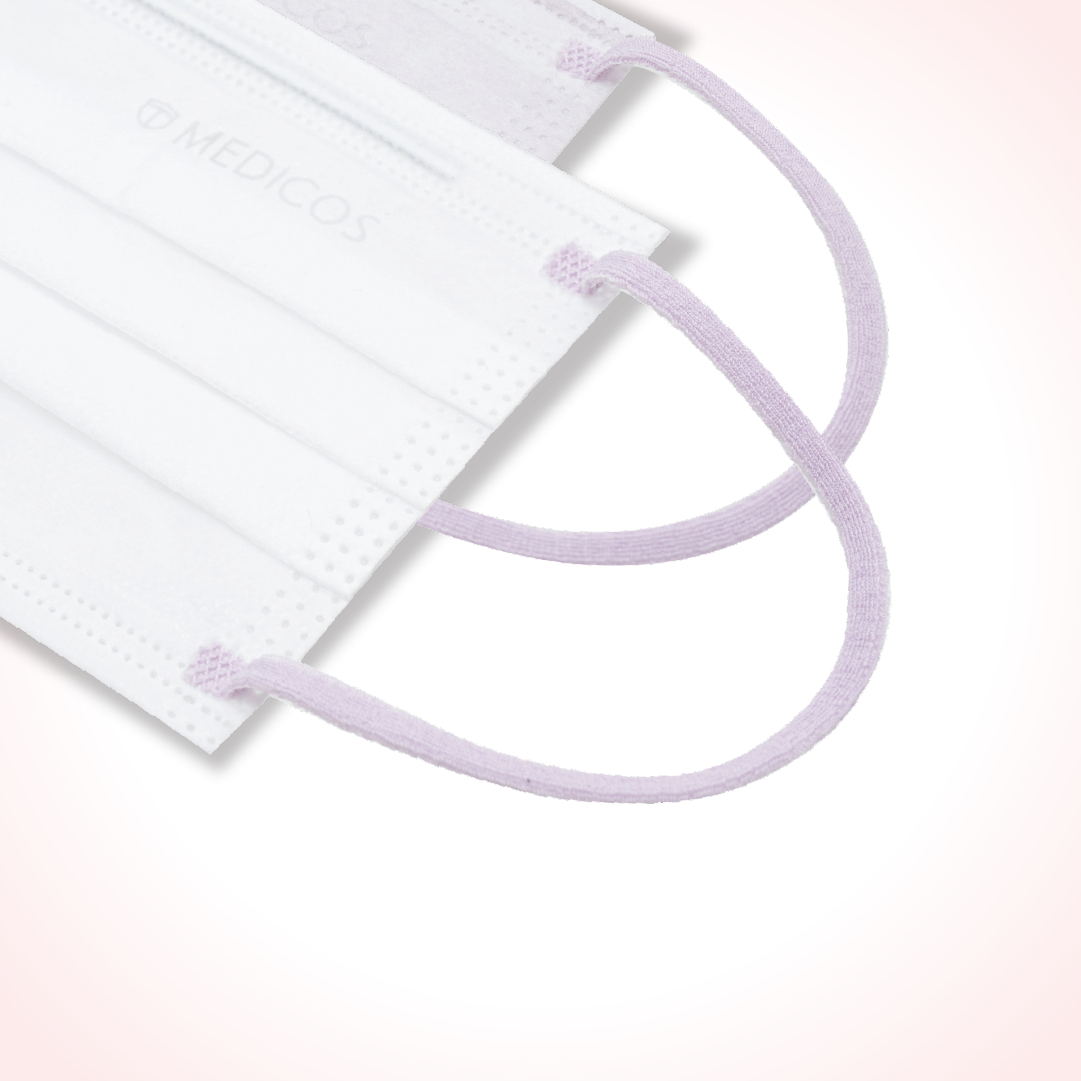 HydroCharge™ Slim Fit 4 Ply Surgical Face Mask (Duo Taro Lilac ...