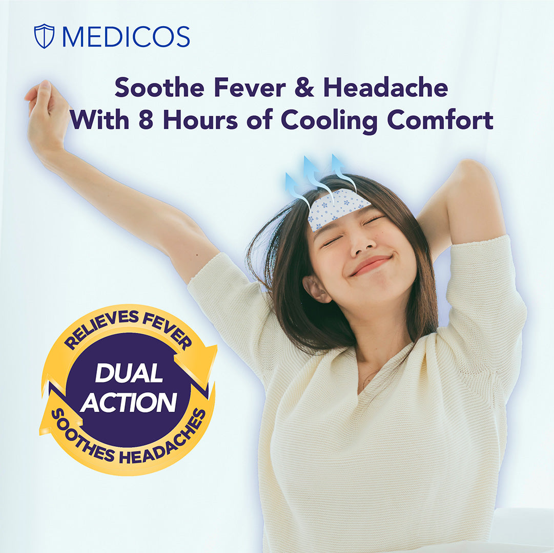 MEDICOS Fever Relief Patch - Adults & Children [2 Boxes, 8 pcs/box ...