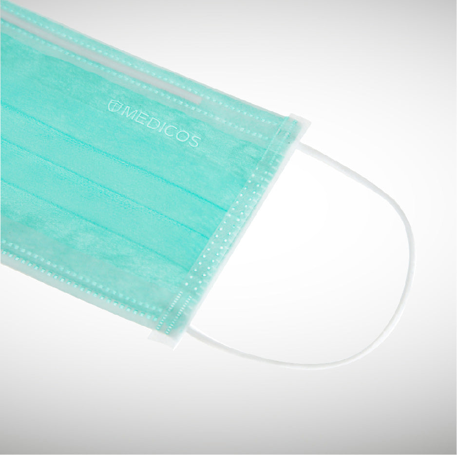 3-Ply Sub Micron Surgical Face Mask (Ocean Green) – MEDICOS Official Store