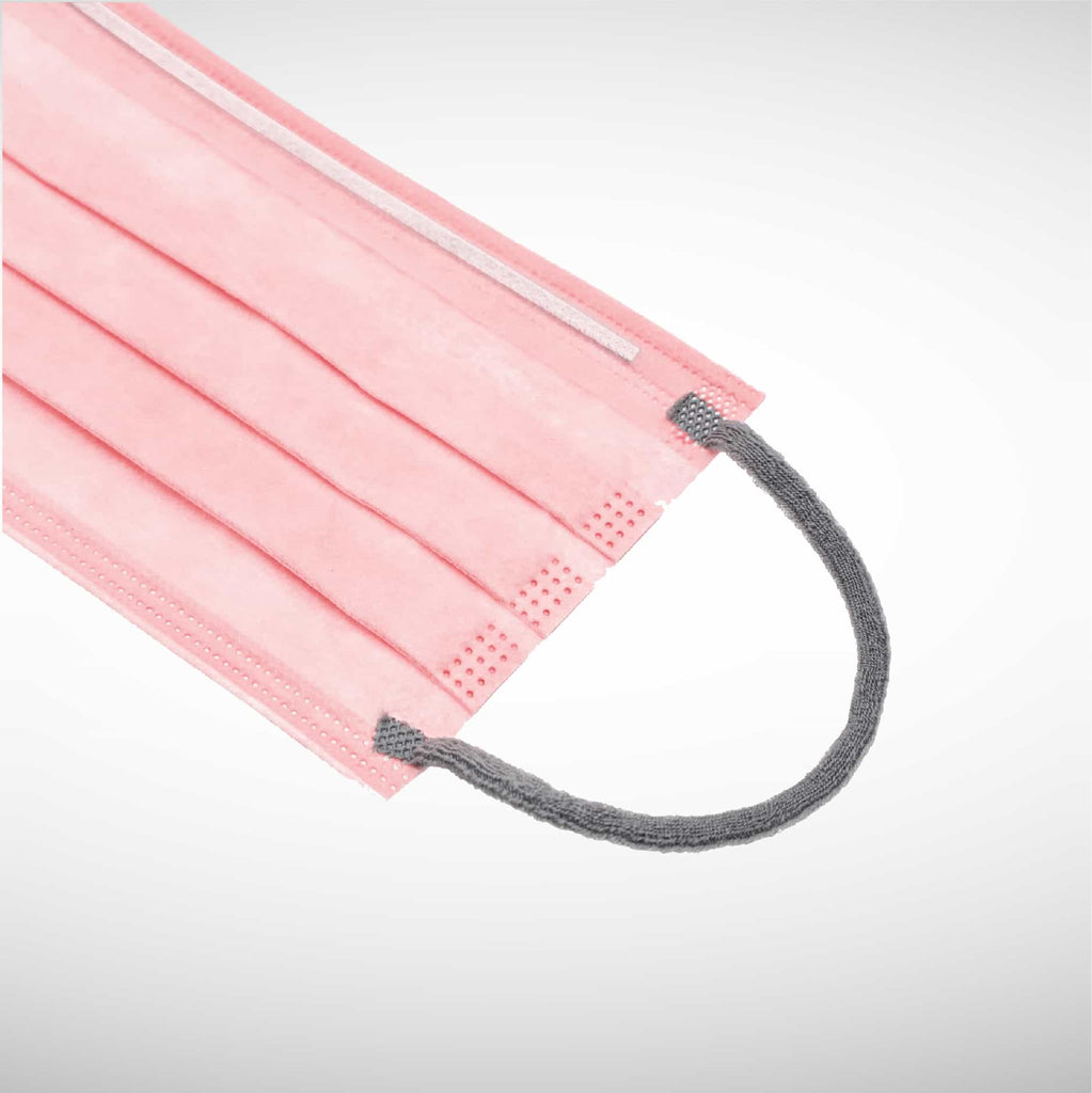 10 pcs HydroCharge™ Slim Fit 4-Ply Surgical Face Mask (Cotton Pink ...